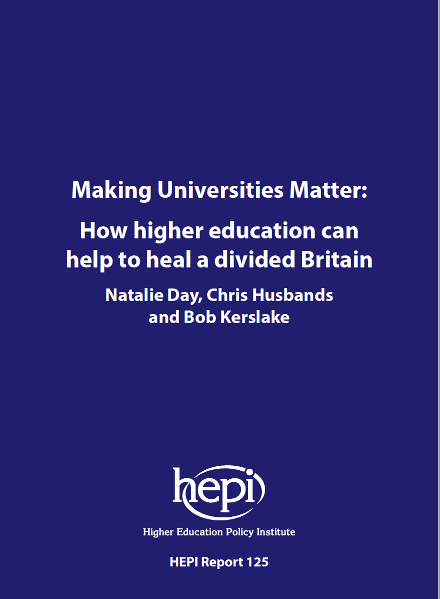 Making Universities Matter: How higher education can help to heal a ...