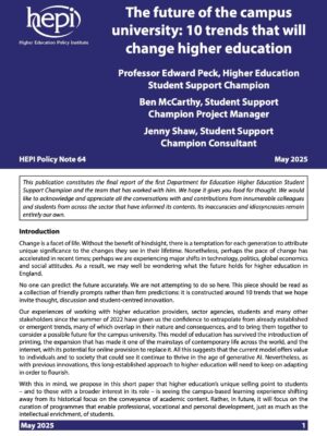 The future of the campus university: 10 trends that will change higher ...